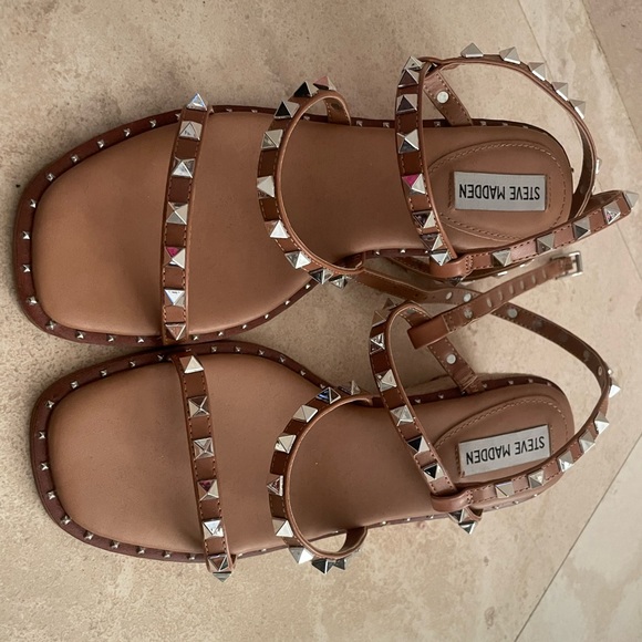 Steve Madden | Shoes | Steve Madden Rockstud Strapped Sandals | Poshmark